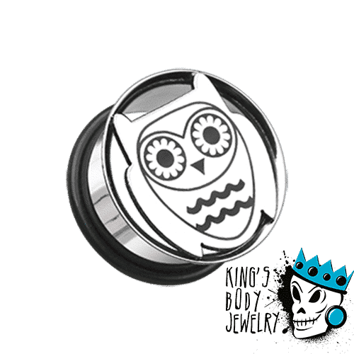 Steel Owl Plugs (2 gauge - 1 inch) | King's Body Jewelry