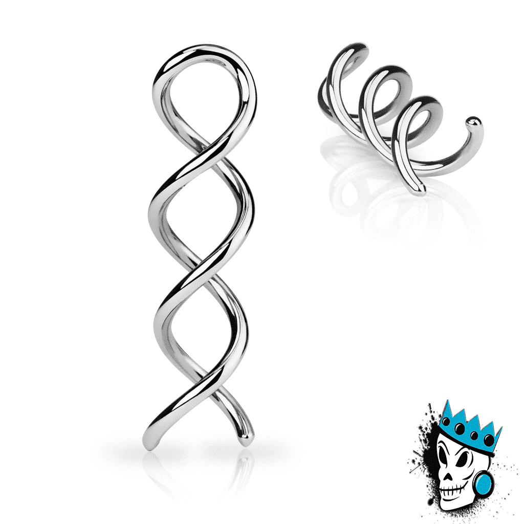 Classy Spirals (14 gauge - 10g) | King's Body Jewelry